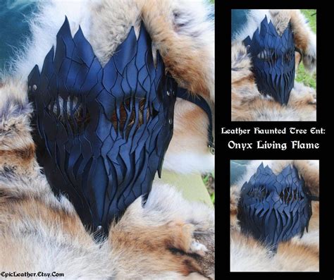 Haunted Tree Ent Onyx Flame By Epic Leather Masks Art Cool Masks