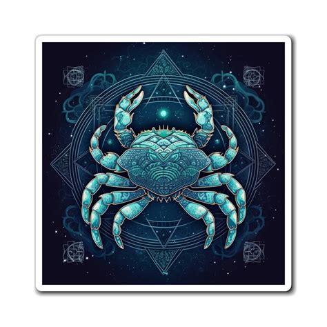 Cancer Zodiac Crab Magnet Etsy