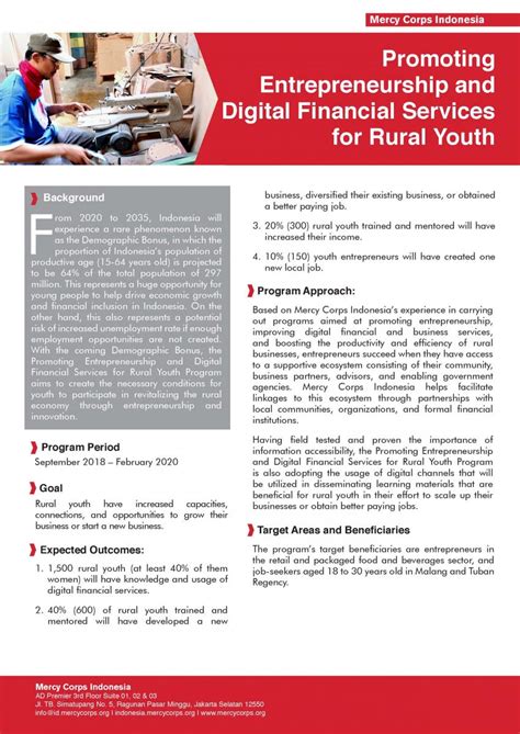 Rural Youth Program One Pager Mercy Corps Indonesia