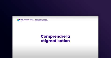 Stigmatisation Santé Mentale En Milieu Scolaire Ontario