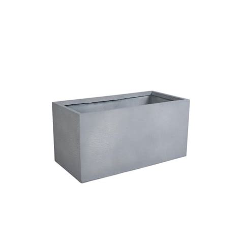 Leisuremod Oasis 36 In Rectangular Fiberstone Planter For Indoor And