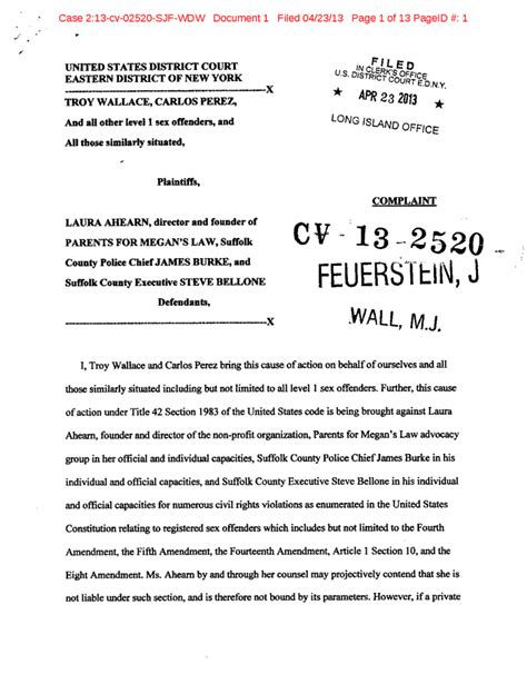 Wallace Sex Offender Lawsuit Documentcloud