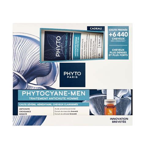 Phyto Phytocyane Men Anti Hair Loss Treatment 12 Vials X 35 Ml T