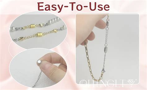 Ohinglt Necklace Extender Magnetic Clasps Chain Extenders