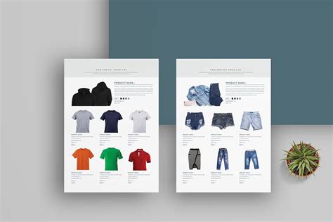 Fashion Line Sheet Templates