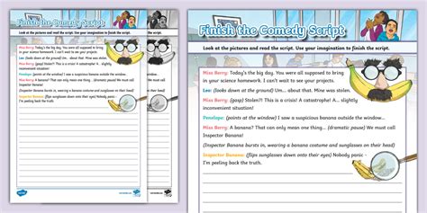 Finish The Comedy Script English Script