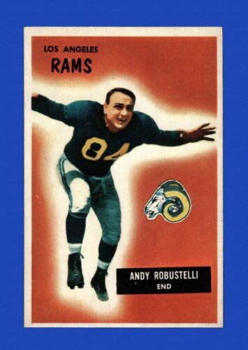 1955 Bowman Set Break 121 Andy Robustelli Ex Exmint Gmcards Ebay