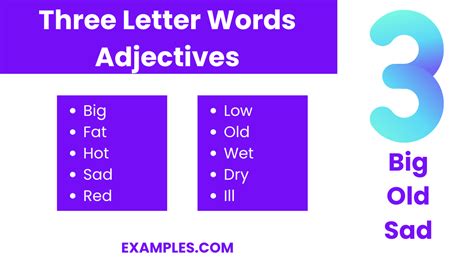 Cool 3 Letter Words