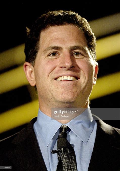 Dell Ceo Michael Dell Stands Delivers A Keynote Address At The 2003