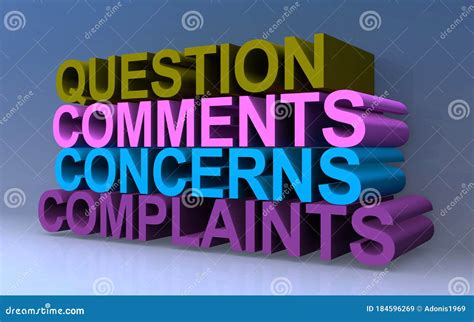 Questions Comments Concerns Clipart