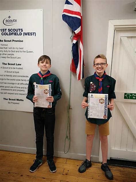 3 Scouts Achieved 21st Sutton Coldfield Scout Group Facebook