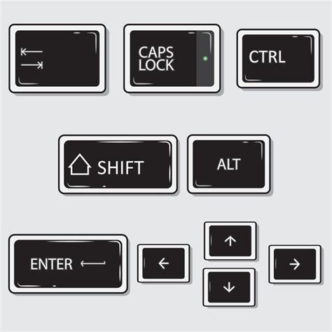 Keyboard Keys Vector Art Icons And Graphics For Free Download