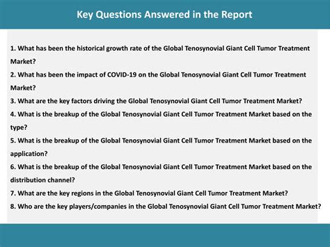 Ppt Tenosynovial Giant Cell Tumor Treatment Market Size Share