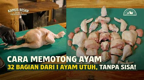 Cara Memotong Ayam Utuh Jadi 32 Bagian Youtube