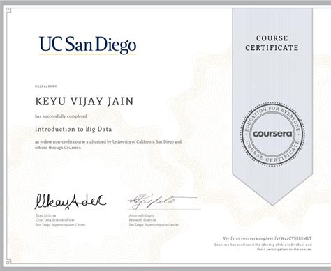 Bigdata Courseracertification Introductiontobigdata Keyu Jain