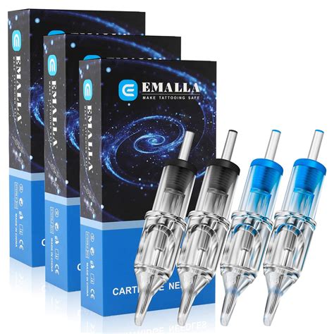 Emalla Tattoo Cartridge Needles 60pcs Mixed Size 10 3rl