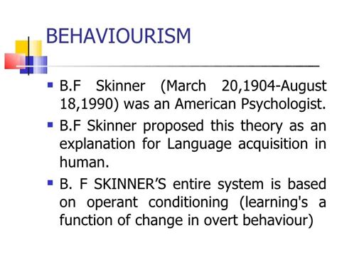 Skinner Theory Of Language Development At Rosa Vega Blog
