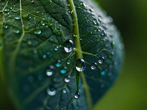 Download Ai Generated Leaf Water Drops Royalty Free Stock Illustration Image Pixabay