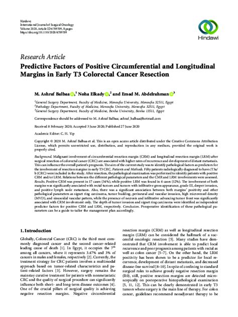 Pdf Predictive Factors Of Positive Circumferential And Longitudinal