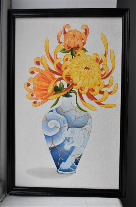 Kintsugi Tiger Vase Original Toby Painted This