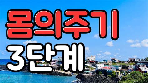 체중과 건강을 바꾸려면 몸의 이 주기를 가장 신경써라 Youtube