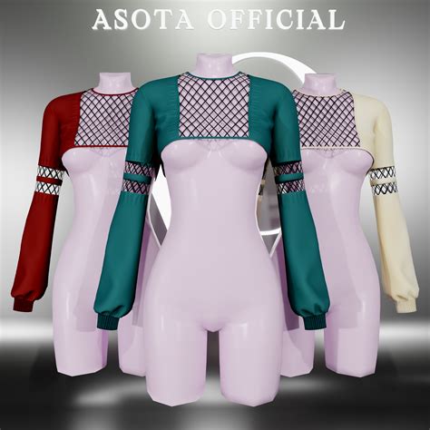 Asota Official Adele Crop Top Sweatshirt Downloads The Sims 4