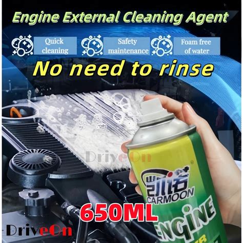650ml Engine Cleaner Spray Foam Quick Clean Oil Stain Degreaser