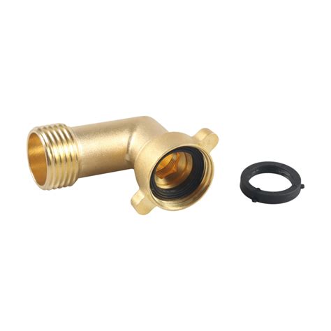 Rv City Water Fill Inlet Flange Brass With Hose Elbow Check Valve Hook