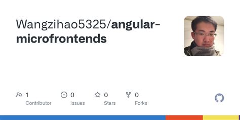 github wangzihao5325 angular microfrontends