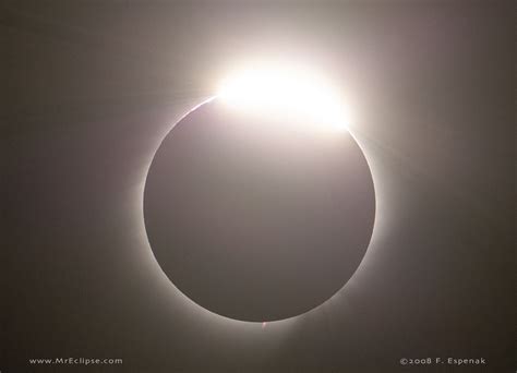Solar Eclipse Diamond Ring Effect Ring Solar Eclipse Hi Res Stock