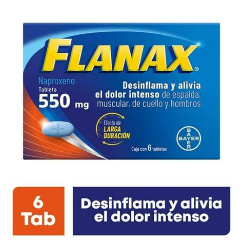 Flanax 550 Mg 6 Tabletas Walmart En Línea