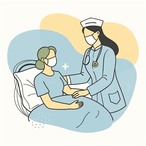 Vectores E Ilustraciones De Medico Enfermera Paciente Para Descargar