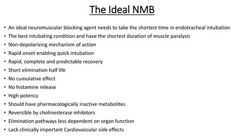 Cisatracurium The Near Ideal Nmb Pptx