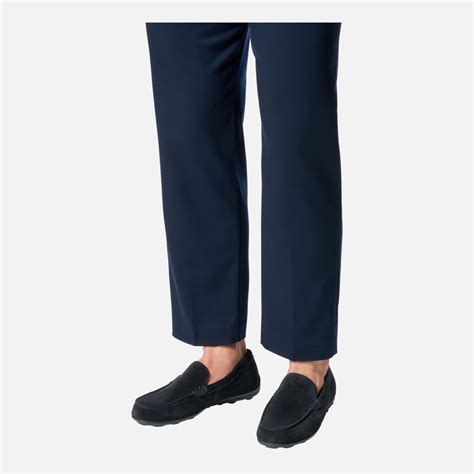 Geox® Spherica Ec16 Man Dark Navy Suede Loafers Geox