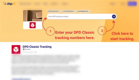 Dpd Classic Tracking Traccia Pacco Tracciamento Dei Pacchi Ship24