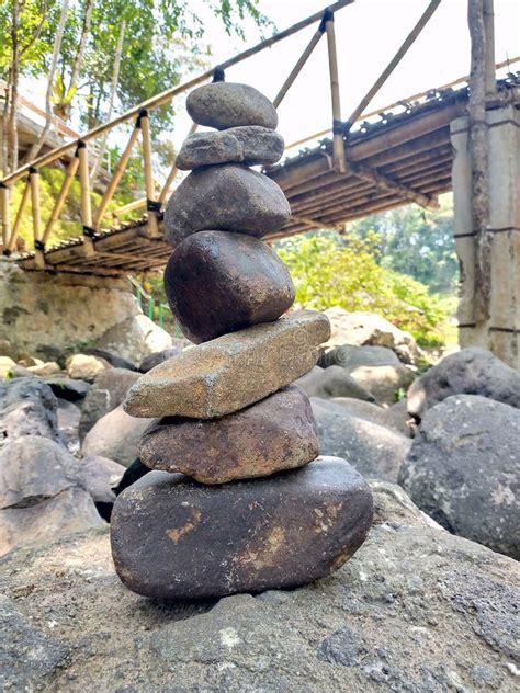Pile Of Small Rocks On The River Bank Stock Image Image Of Fresh