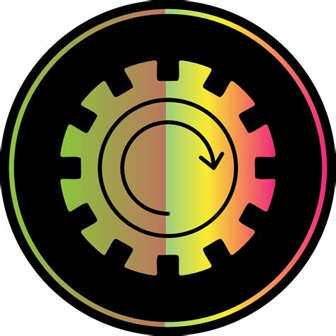 Gear Wheel Drawing Glyph Due Color Icon 39150045 Vector Art At Vecteezy