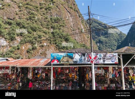 Mercado De Artesanias Market In Aguas Calientes Near Machu Picchu Peru
