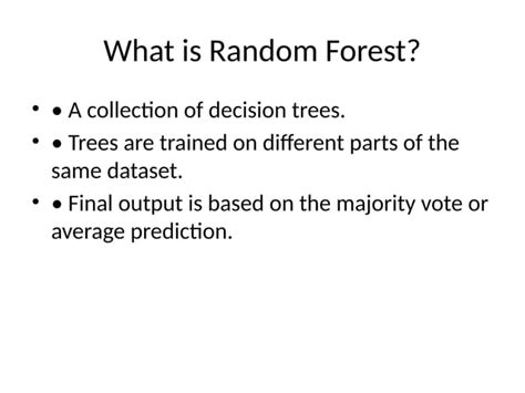 Seminar Ppt On Random Forest Tree Algorithm Ppt