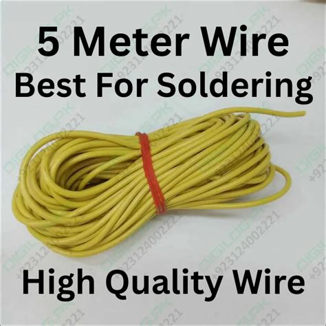5 Meter 24awg 1mm Flexible Solderable Wire High Quality Jumper