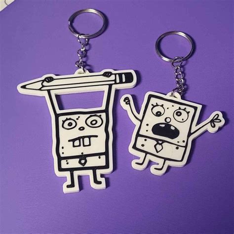 Spongebob Keychain Etsy