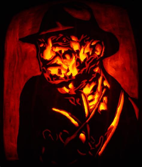Freddy Pumpkin Stencil