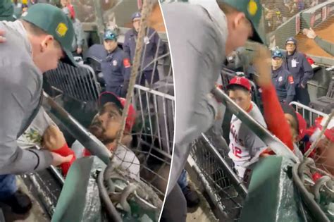 Angels Anthony Rendon Takes Swing At Fan Called Me A Bitch