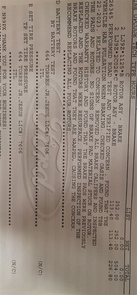 Dealer Says I Need New Rotors Macheforum Ford Mustang Mach E News Owners Discussions