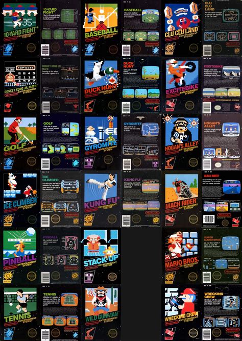 Nearly Every Nes Box Front And Back By Year Album On Imgur