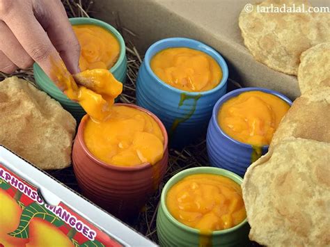 Aamras Recipe Alphonso Aamras Aamras Puri How To Make Aamras Mango Puree