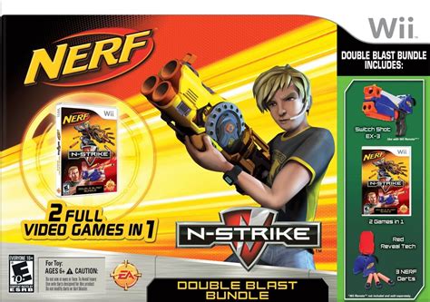 Nerf N Strike Double Blast Nintendo Wii 2010 Uk Pc
