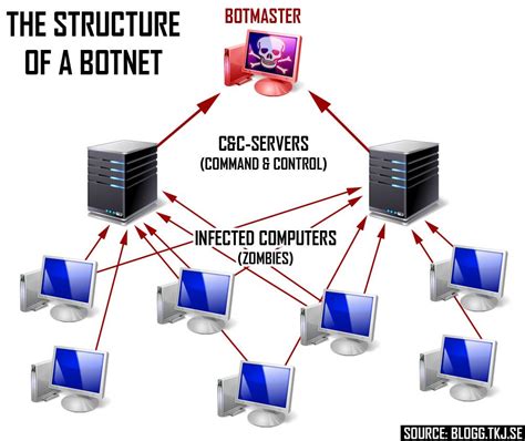Flickrpoz3jfw Structure Of A Botnet Illustration Of The