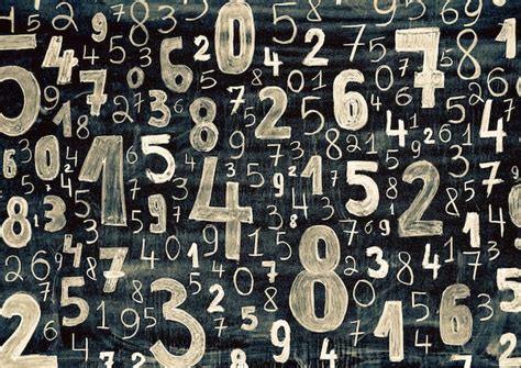 Premium Photo Numbers Texture Abstraction