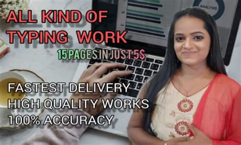 Do Manual Typing Work Convert Pdf To Word Or Excel Your Pro Typist By